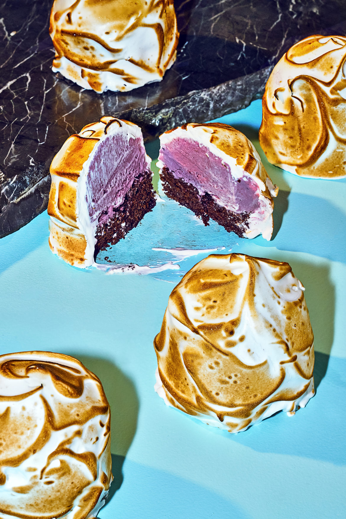 Blueberry Maqui Baked Alaska (Dairy-Free)